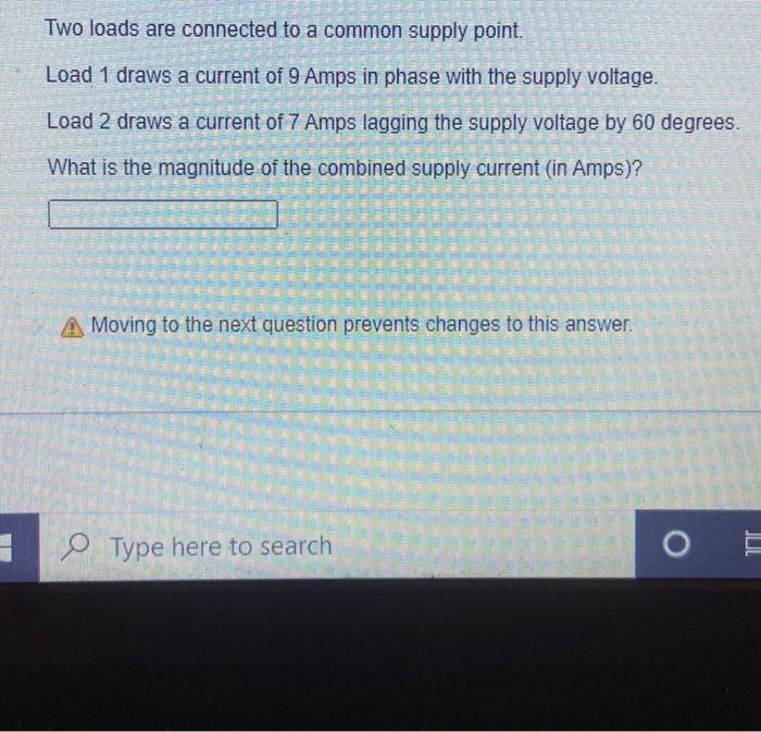 Solved Two loads are connected to a common supply point. | Chegg.com