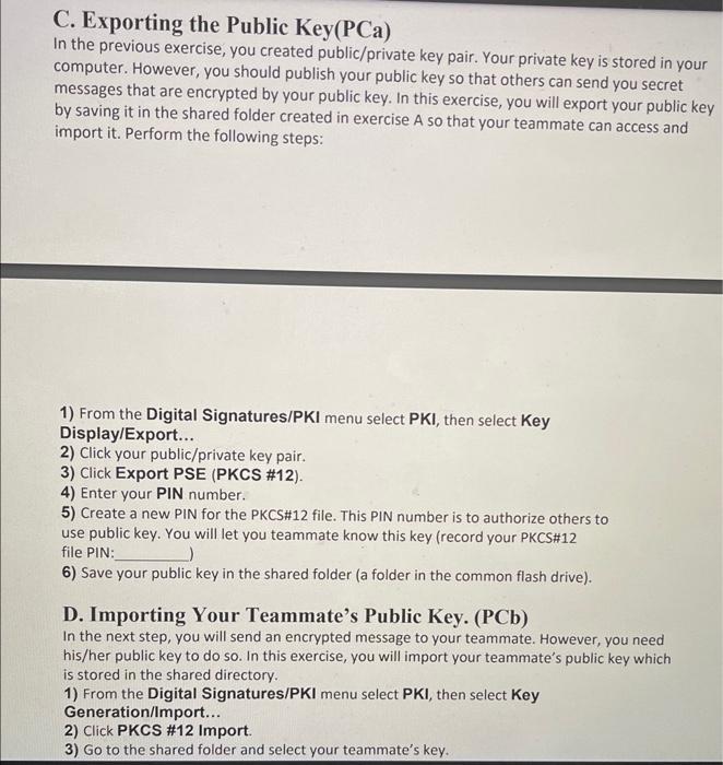 A. Setup In this exercise, PCa and PCb will exchange | Chegg.com