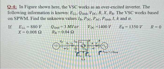 Solved Q-4: In Figure shown here, the VSC works as an | Chegg.com