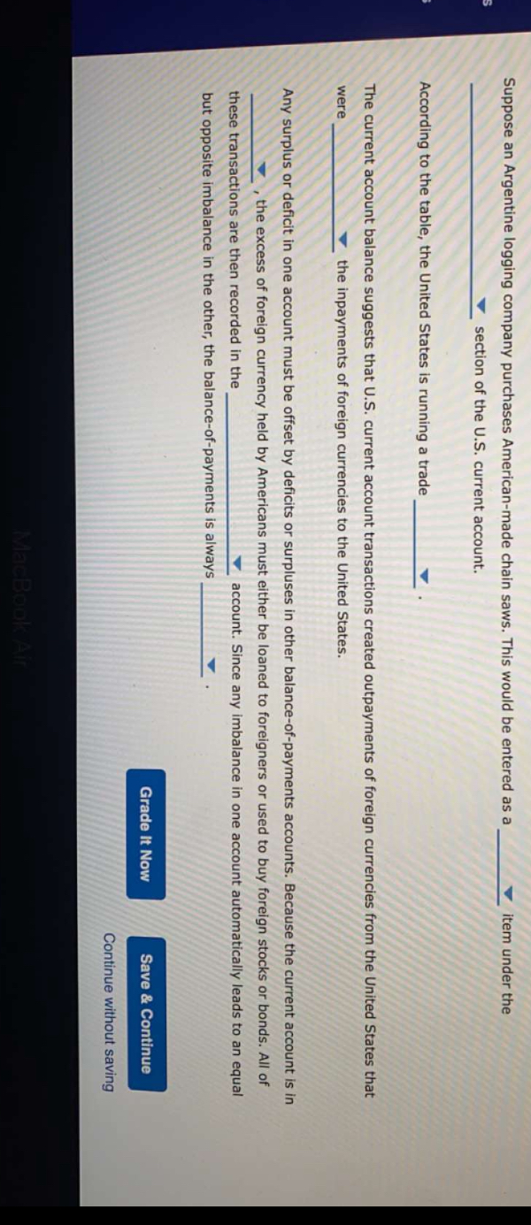 Solved Suppose an Argentine logging company purchases | Chegg.com
