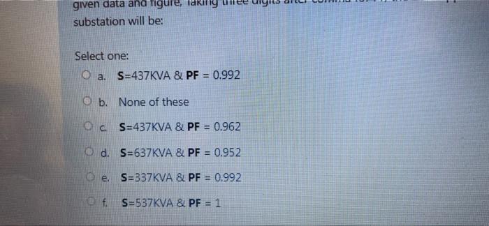 Solved Assume that a substation supplies three different | Chegg.com