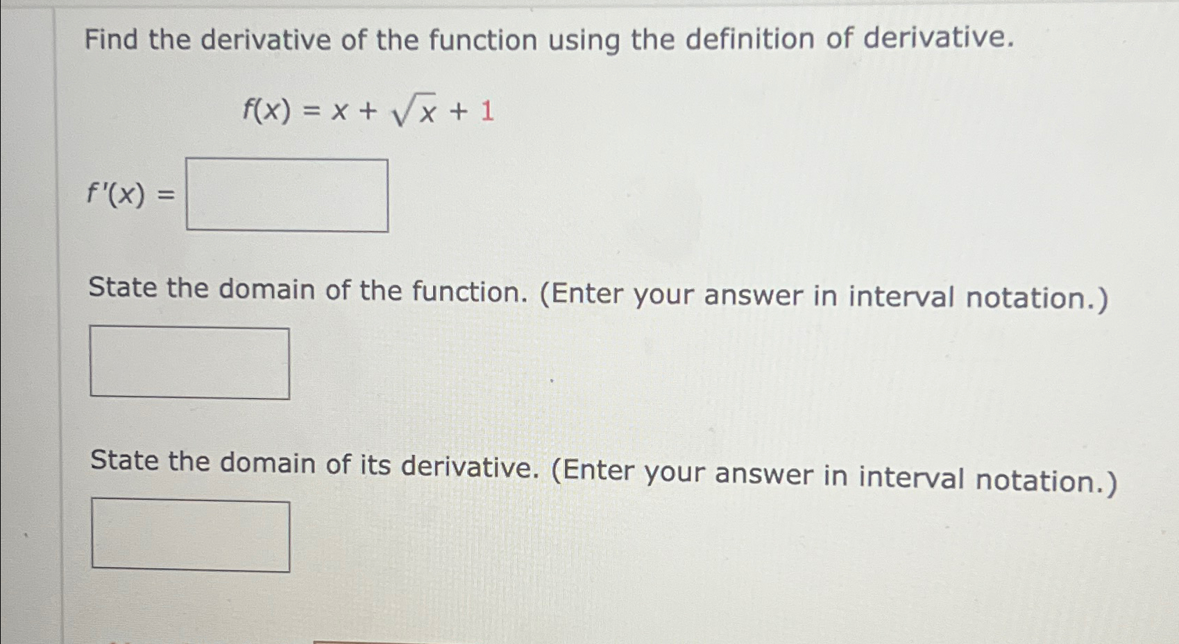 Solved Find the derivative of the function using the | Chegg.com