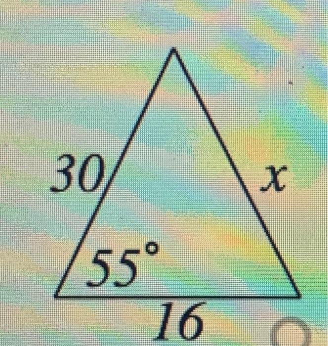 Solved please help!given the triangle, find the length of | Chegg.com
