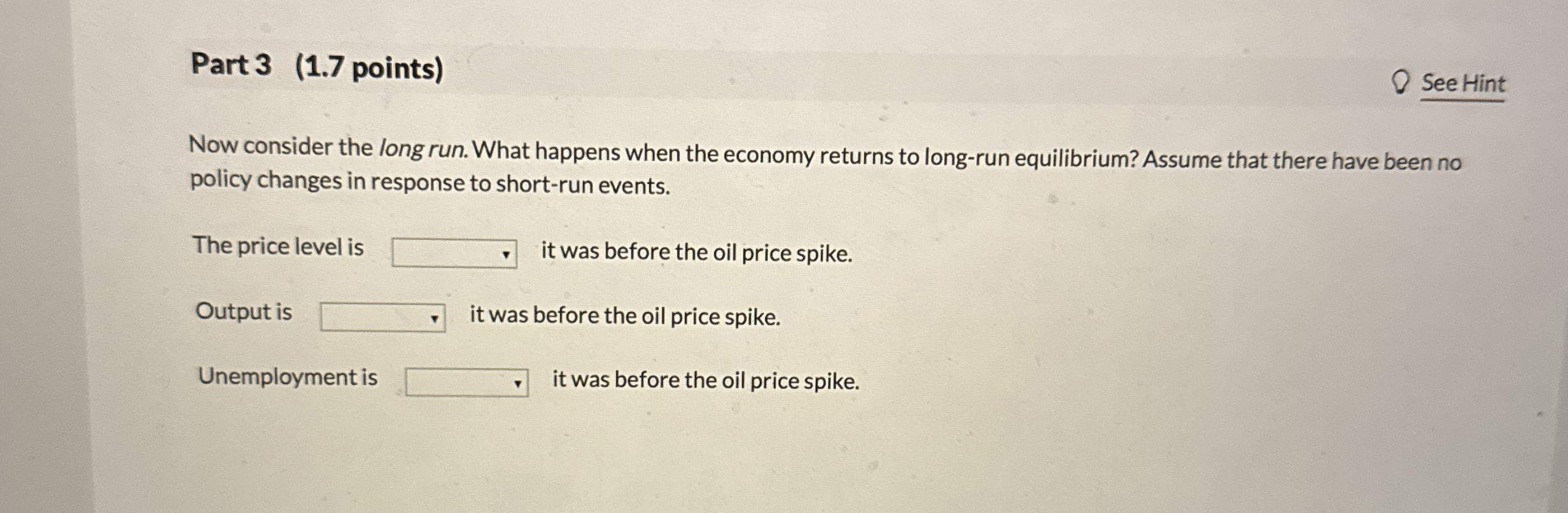 Solved Part 3 (1.7 ﻿points)0See HintNow consider the long | Chegg.com