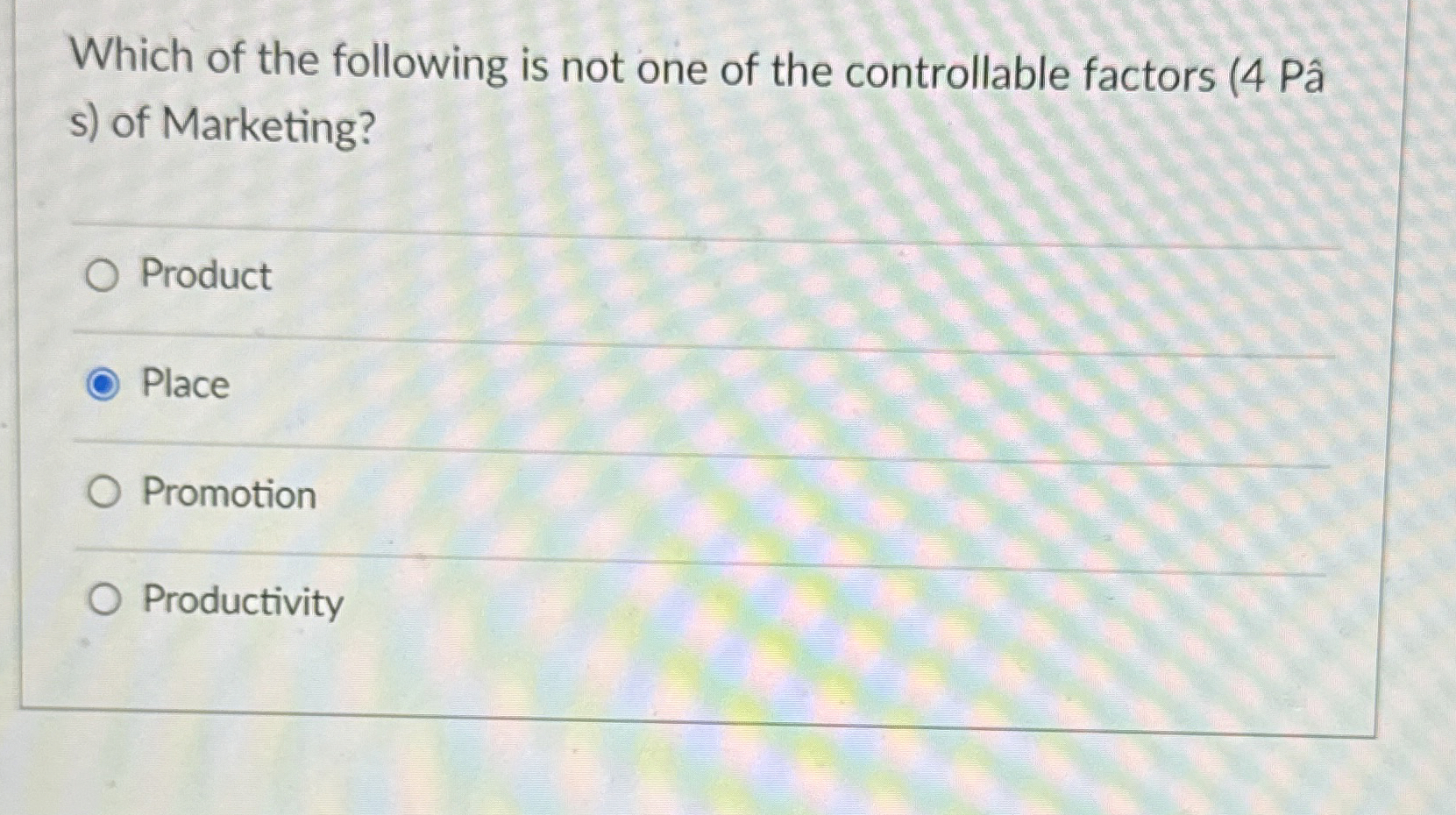 Solved Which of the following is not one of the controllable | Chegg.com
