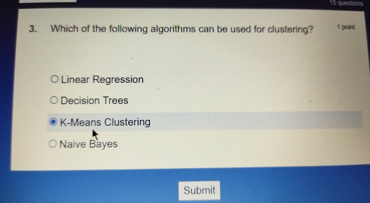 Solved Which of the following algorithms can be used for | Chegg.com