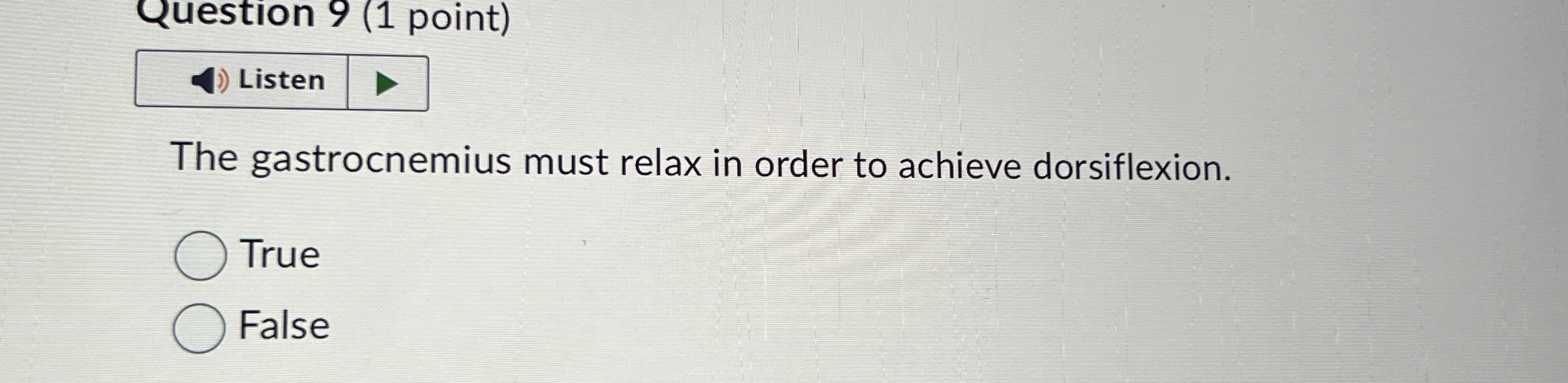 Solved Question 9 (1 ﻿point)ListenThe gastrocnemius must | Chegg.com