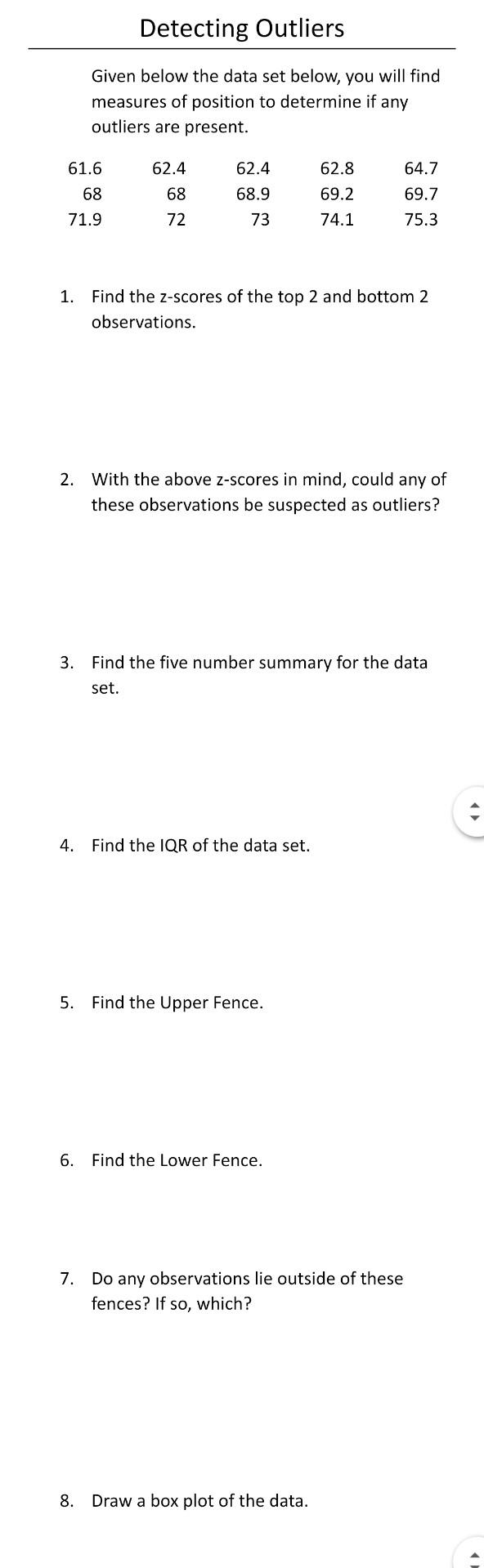 Solved Given below the data set below, you will find | Chegg.com