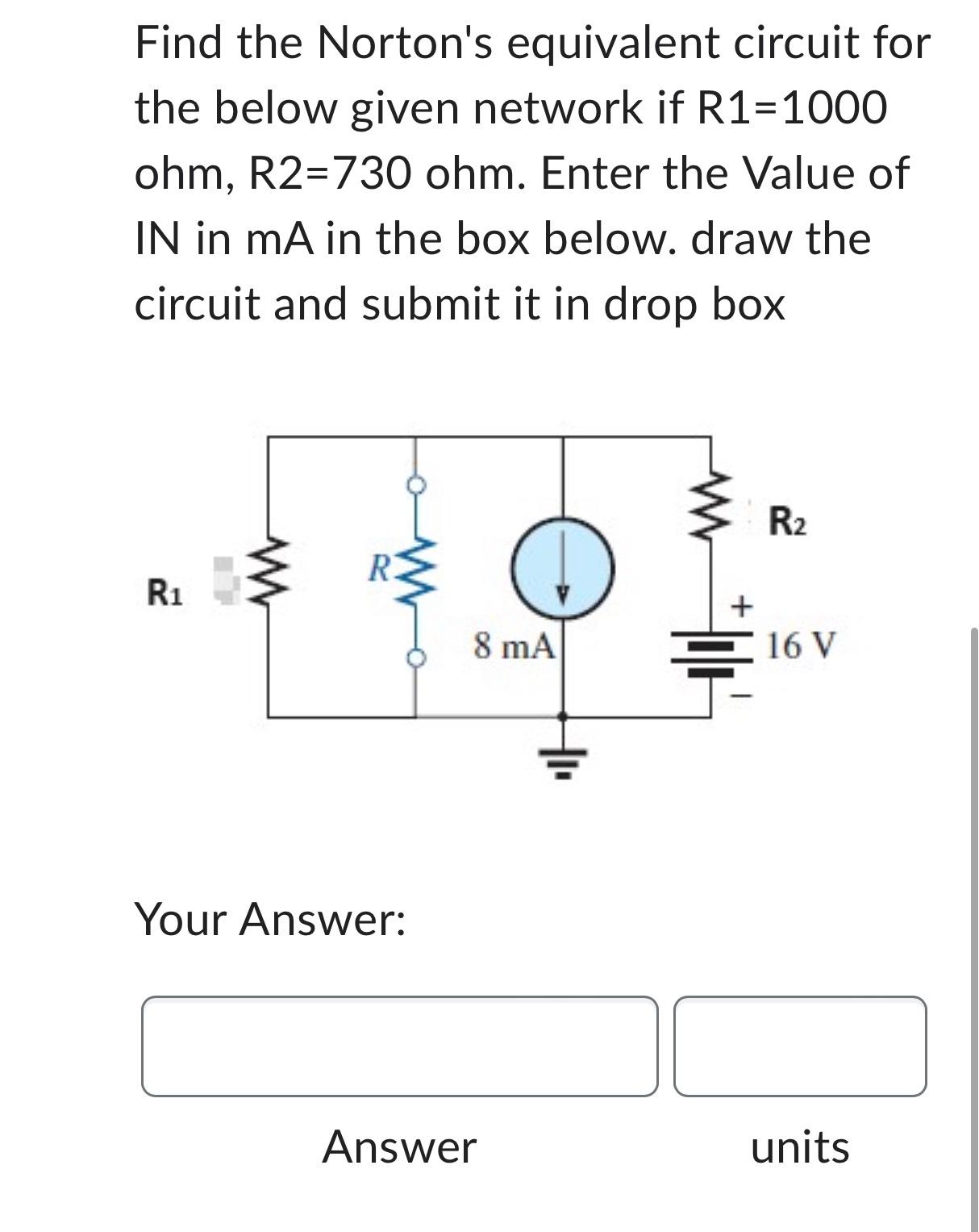 Solved Find the Norton's equivalent circuit for the below | Chegg.com