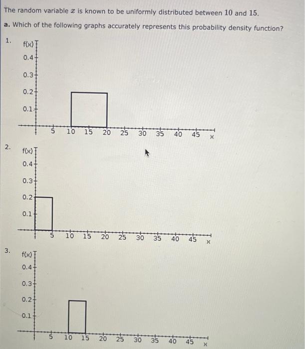 Solved The random variable x is known to be uniformly | Chegg.com