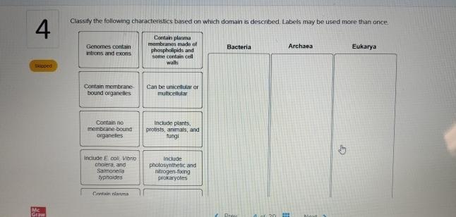Solved classify the following characteristics based on which | Chegg.com