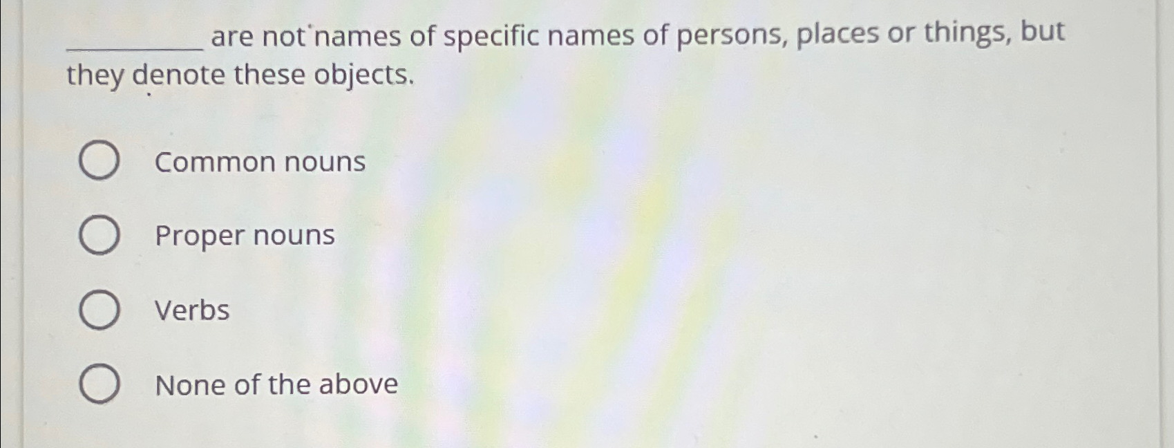 Solved are not names of specific names of persons, places or | Chegg.com