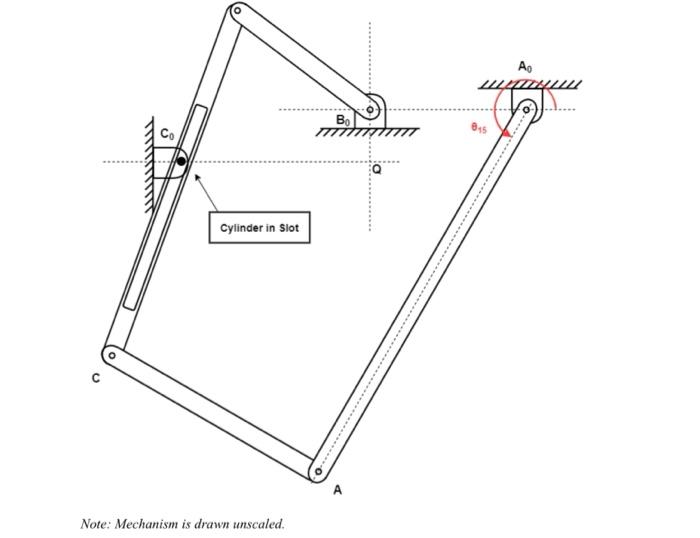 A. B. 045 Cylinder in Slot Note: Mechanism is drawn | Chegg.com