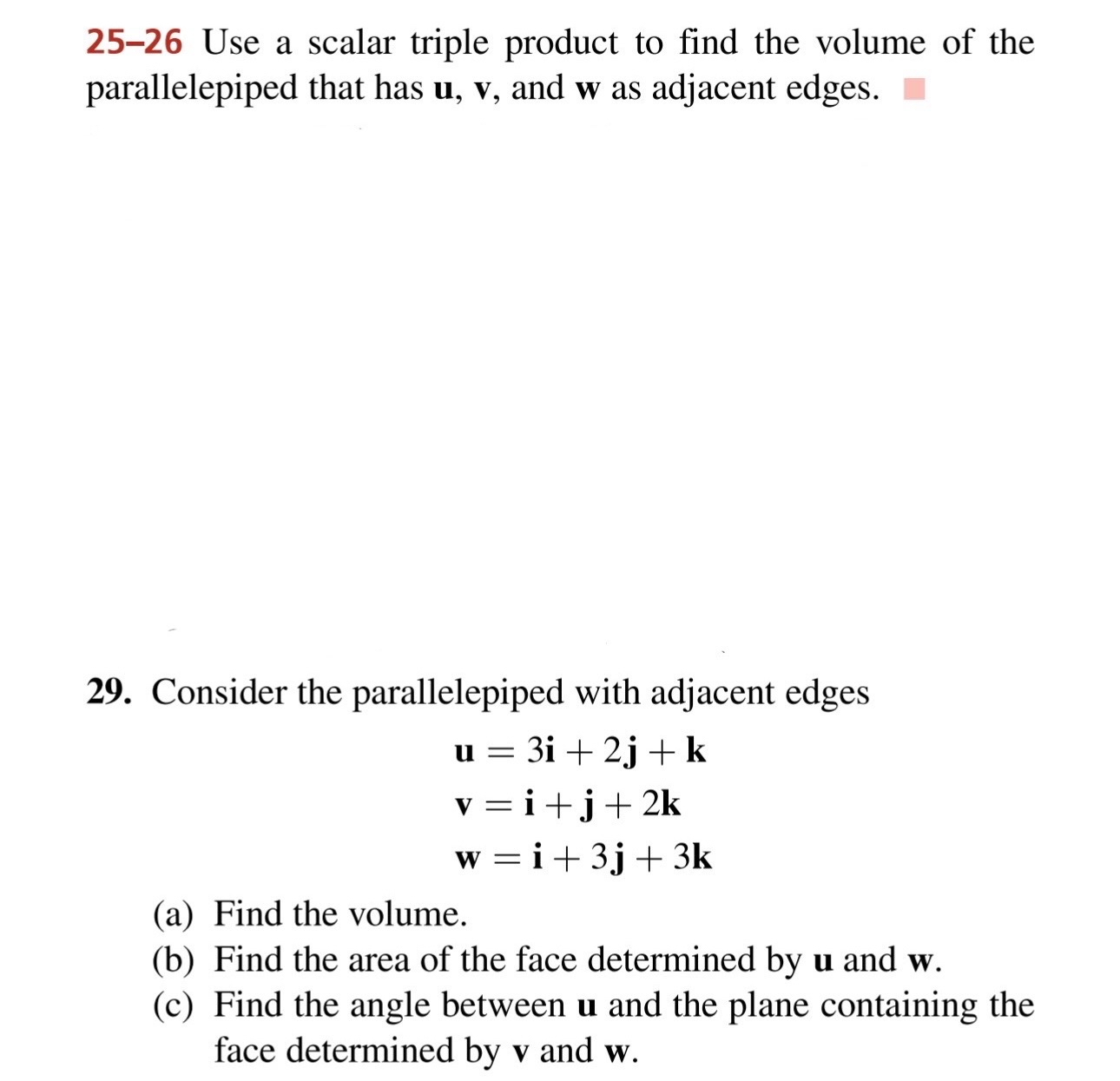 Solved 25-26 ﻿Use a scalar triple product to find the volume | Chegg.com