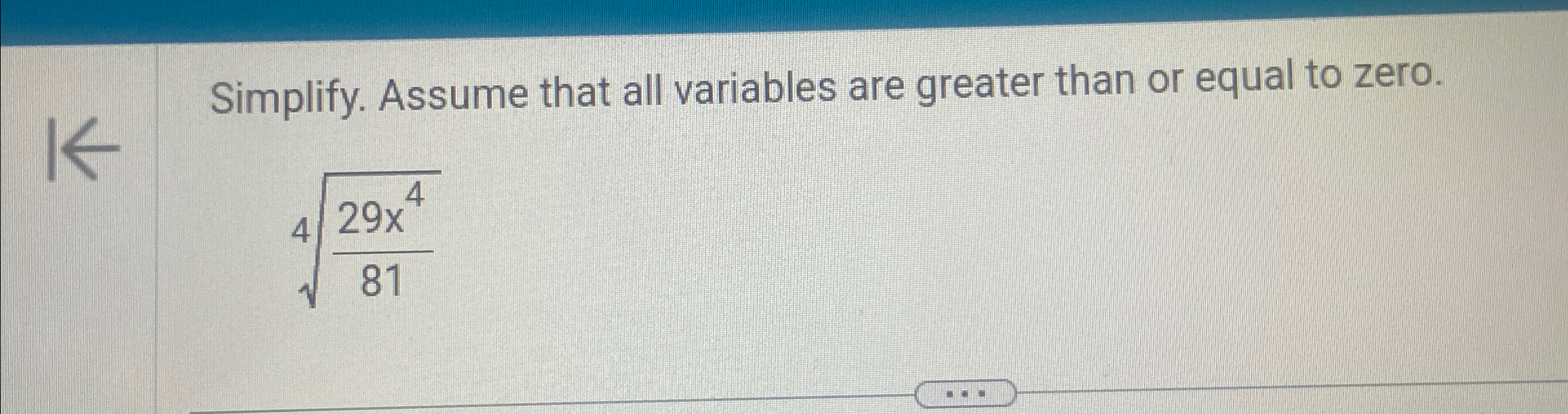 Solved Simplify. Assume that all variables are greater than | Chegg.com