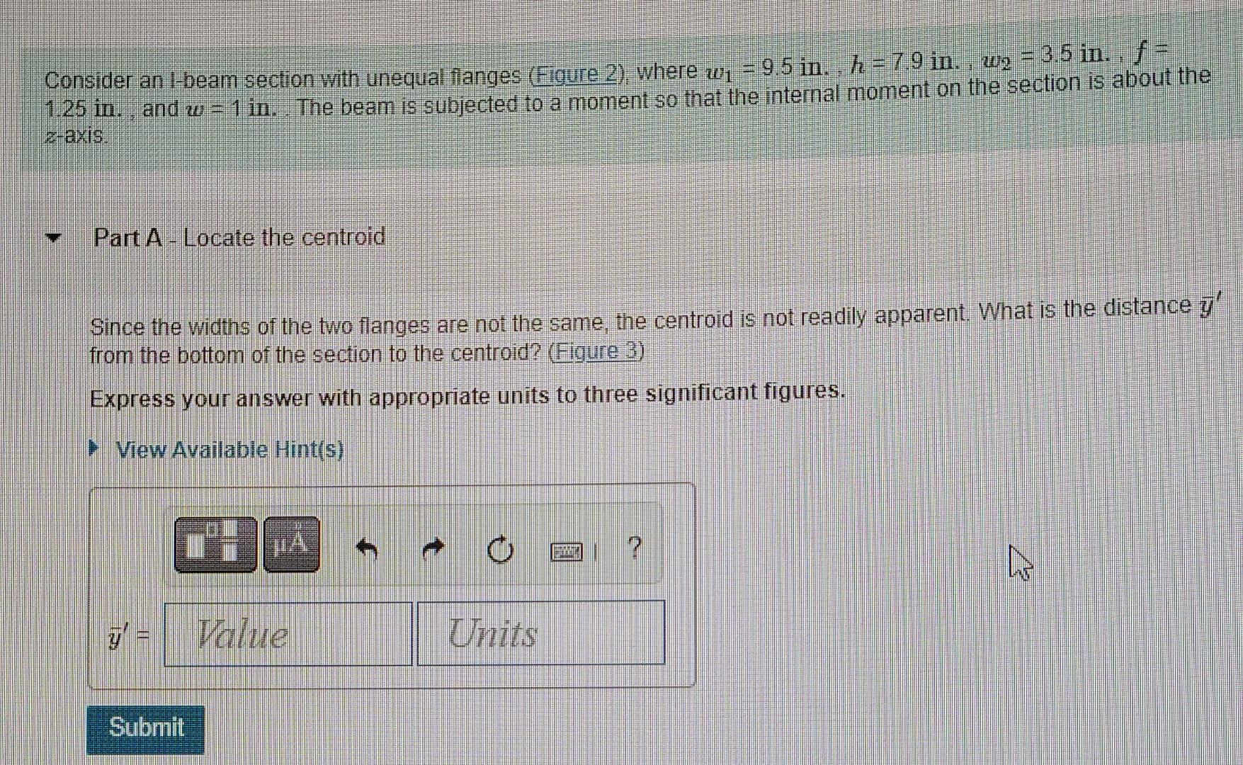Solved Learming Goal: To find the centroid and moment of | Chegg.com
