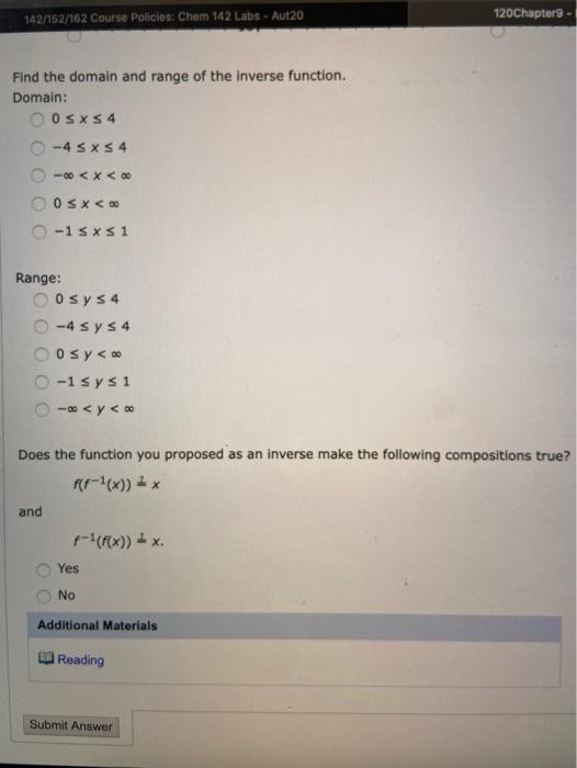 Solved Consider the following function. f(x) = 16 - x2,0 sxs | Chegg.com