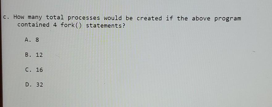 Solved 1. see the following C program: #include #include | Chegg.com