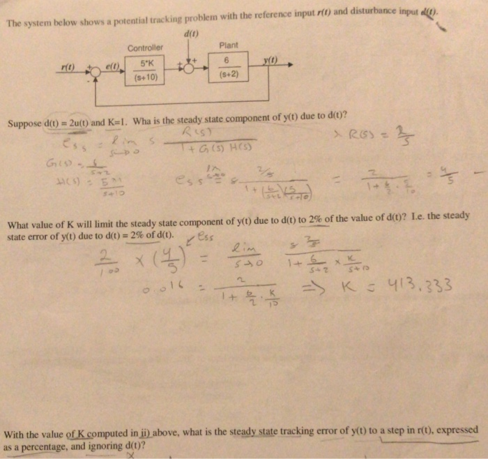 Solved ). The system below shows a potential tracking | Chegg.com