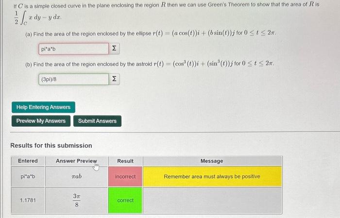 Solved If C is a simple closed curve in the plane enclosing | Chegg.com