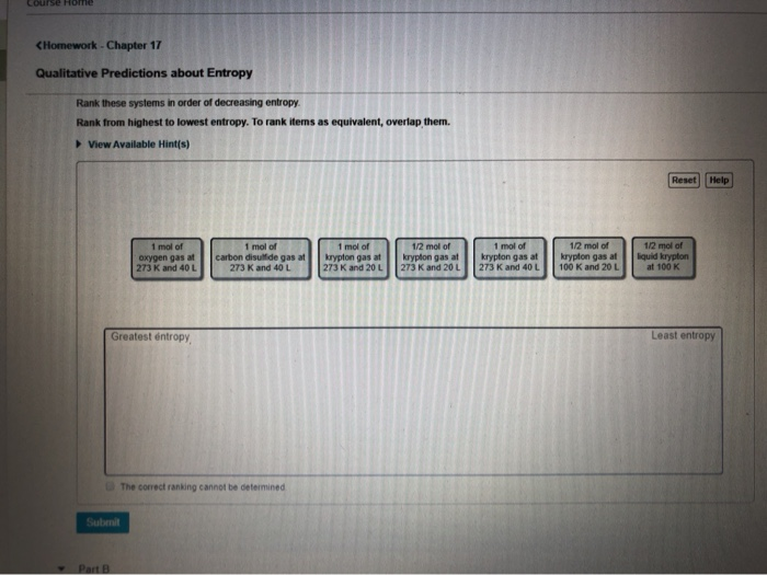 Solved Part B Classily each process by its individual | Chegg.com