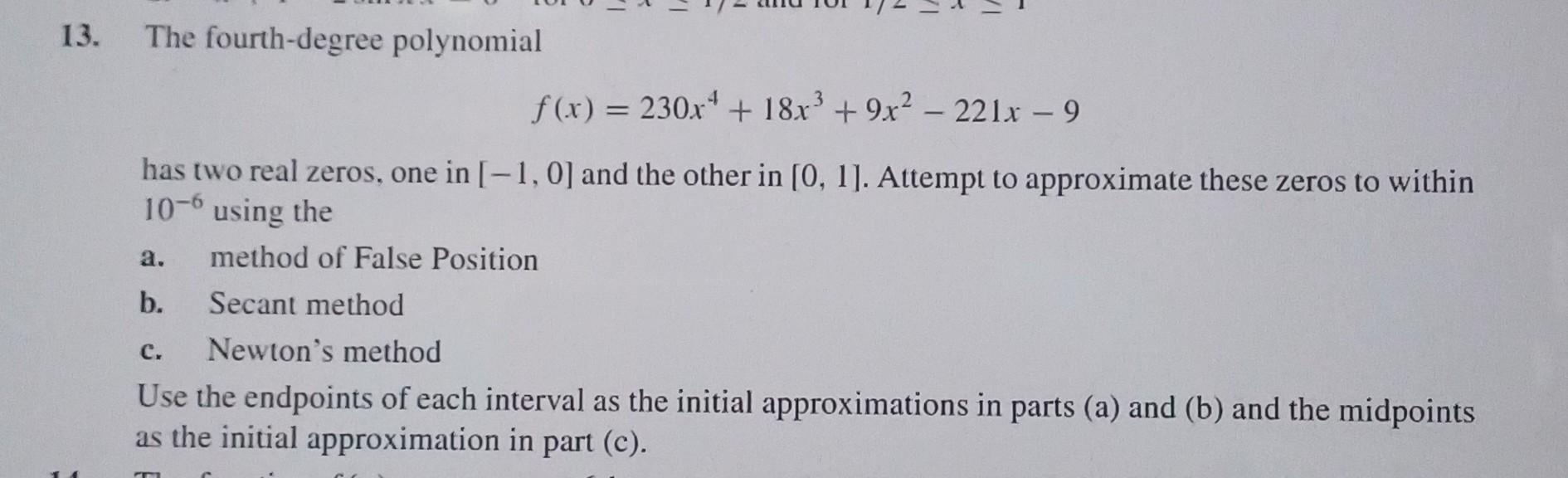 Solved Use MATLAB R2023a to solve questions 13 a, b ans c. | Chegg.com