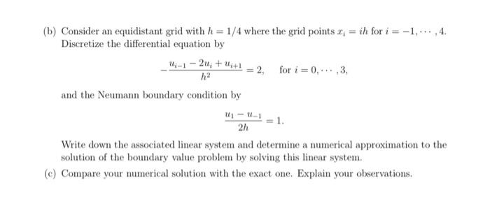 Solved 3. Two-point boundary value problem with Neumann | Chegg.com