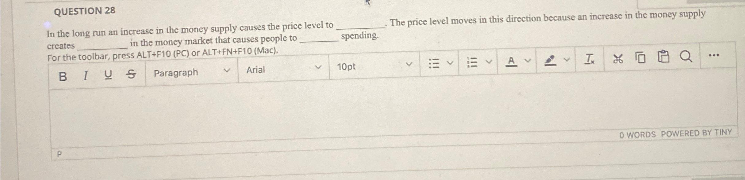 Solved QUESTION 28In the long run an increase in the money | Chegg.com