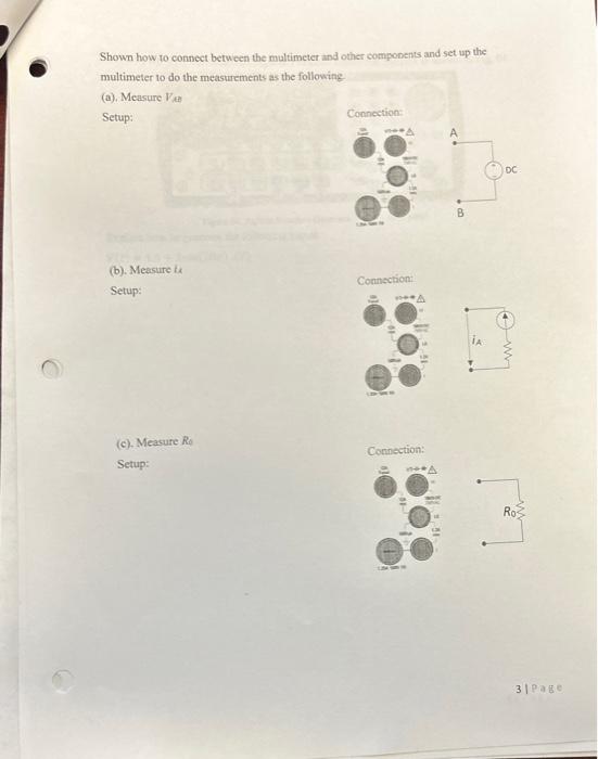 Solved P2. (20/100). The front panel of Agilent Multimeter | Chegg.com