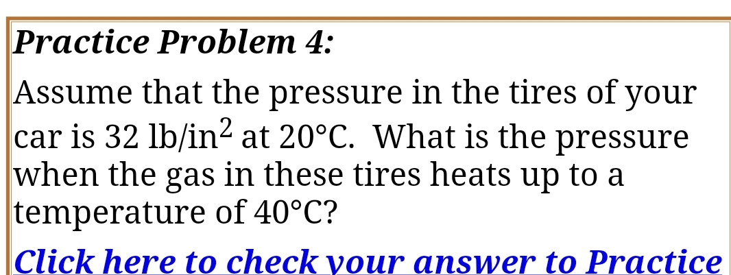 Solved Practice Problem 4:Assume that the pressure in the | Chegg.com