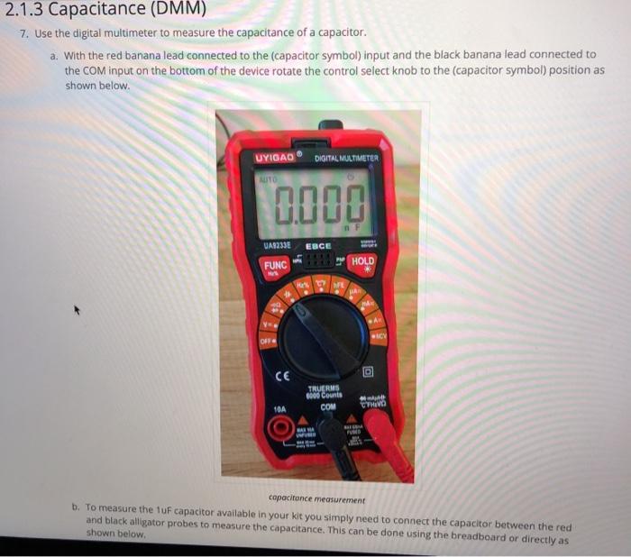 Capacitor Symbol On Multimeter