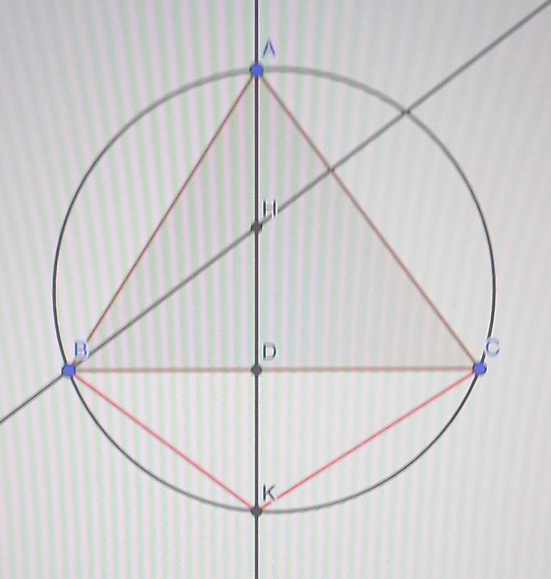 Solved Modern Geometry Prove that if H is the orthocenter of | Chegg.com