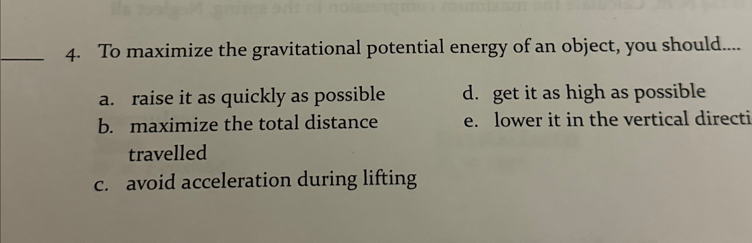 Solved To maximize the gravitational potential energy of an | Chegg.com