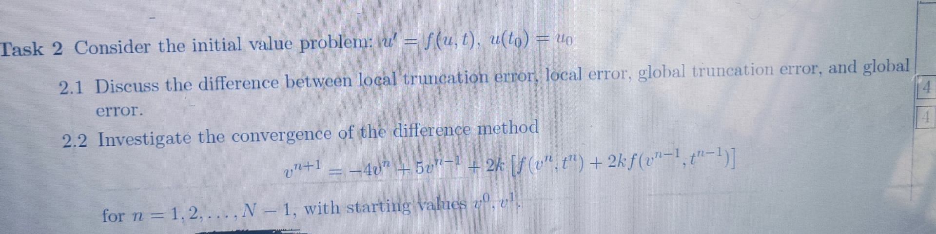 Solved Task 2 ﻿Consider the initial value problem: | Chegg.com