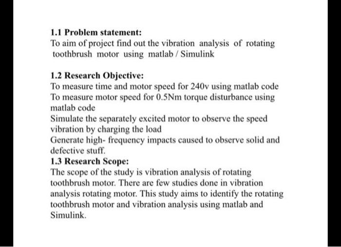 Solved 1.1 Problem statement: To aim of project find out the | Chegg.com
