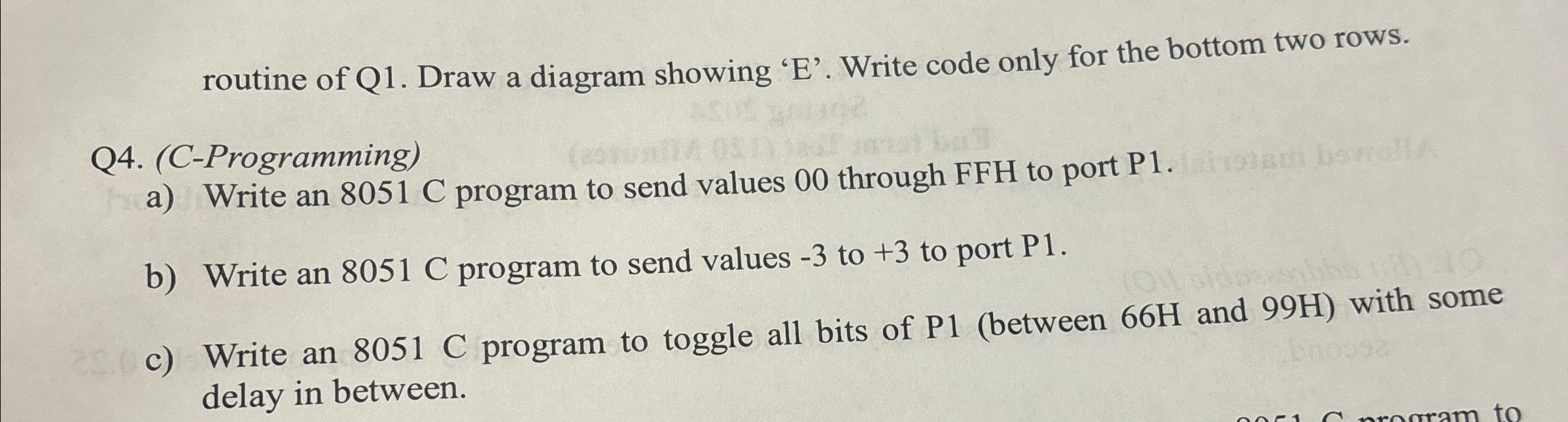 Solved routine of Q1. ﻿Draw a diagram showing ' E '. ﻿Write | Chegg.com
