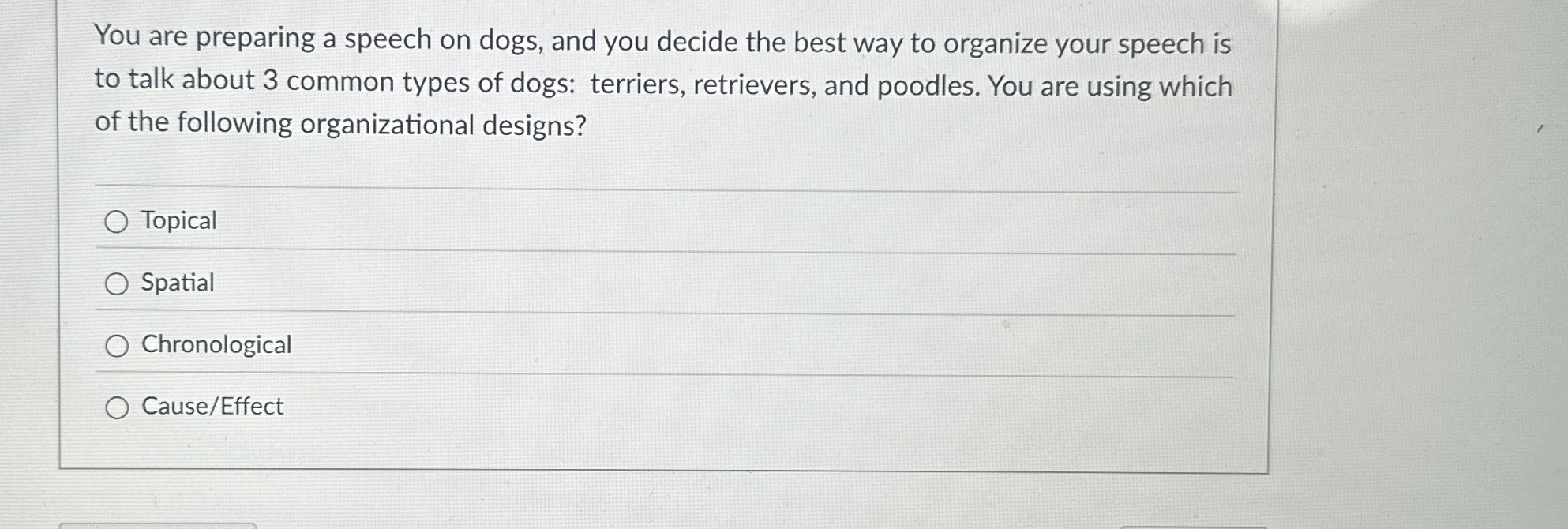 Solved You are preparing a speech on dogs, and you decide | Chegg.com