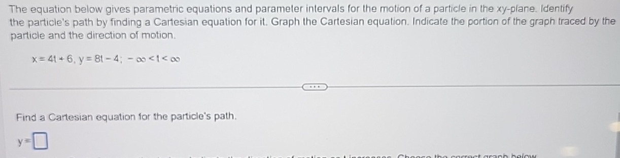 Solved The equation below gives parametric equations and | Chegg.com