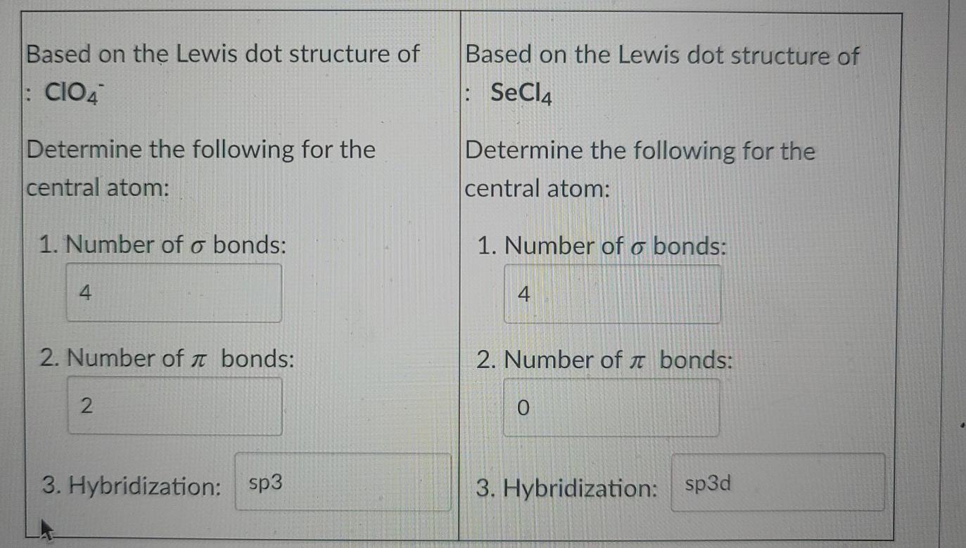 Solved Based on the Lewis dot structure of : CIO4 Based on | Chegg.com