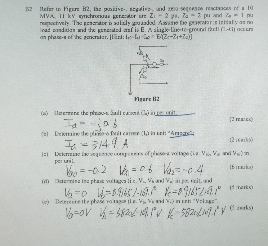 Solved B2 ﻿Refer to Figure B2, ﻿the positive-, ﻿negative-, | Chegg.com