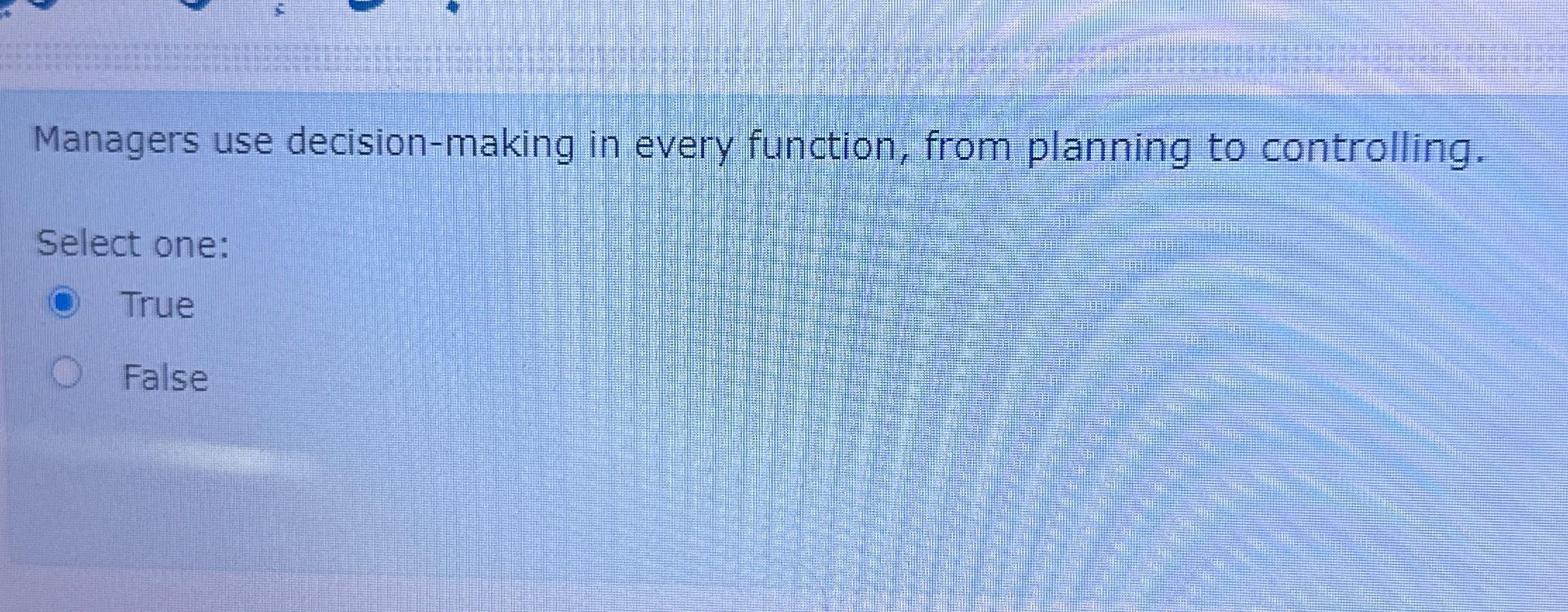 Solved Managers use decision-making in every function, from | Chegg.com