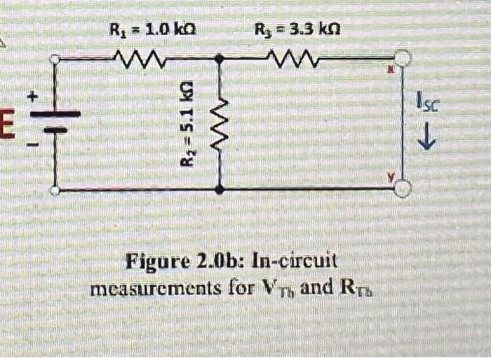Solved Figure 2.0b: In-circuit measurements for VTh and | Chegg.com