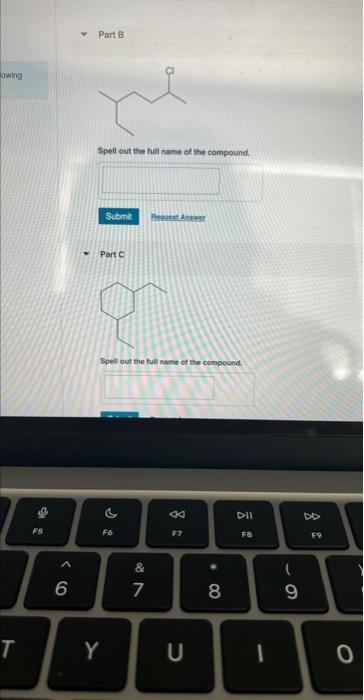 Solved Spell out the full name of the compound. Part C | Chegg.com