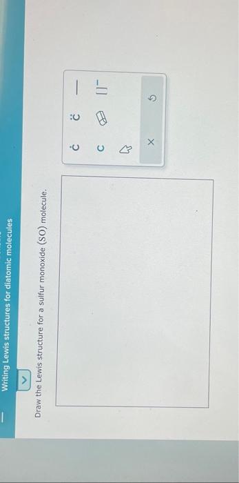 Solved Draw the Lewis structure for a sulfur monoxide (SO) | Chegg.com