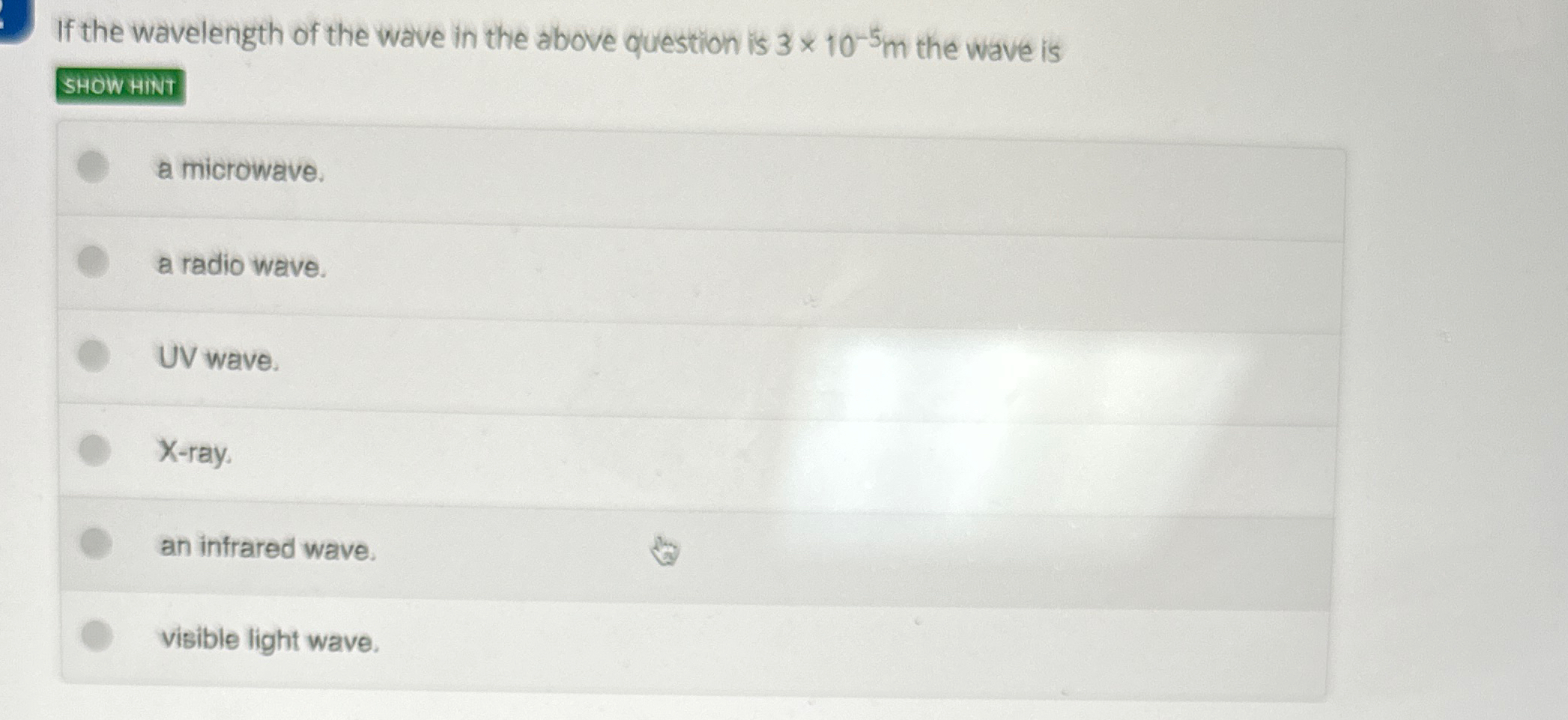 Solved If the wavelength of the wave in the above question | Chegg.com
