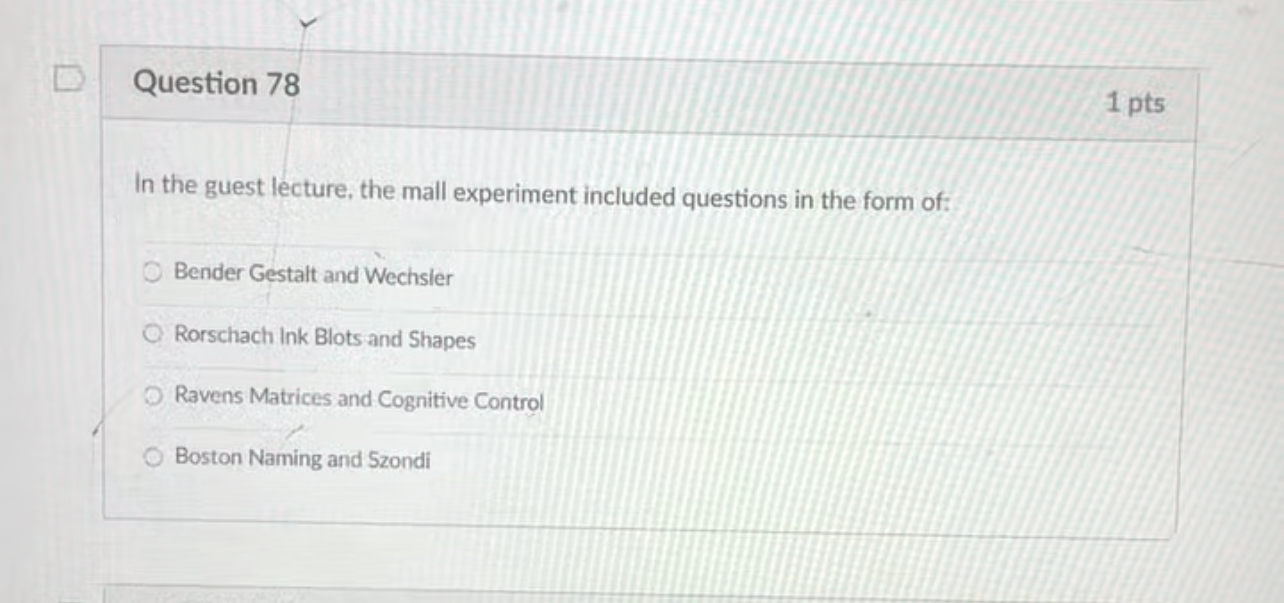 Solved Question 781 ﻿ptsIn the guest lecture, the mall | Chegg.com