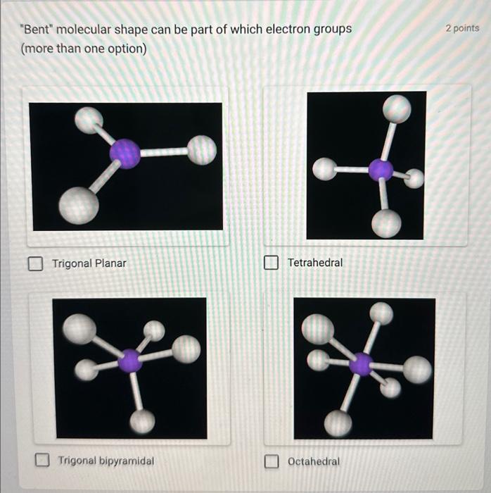 Solved For the following structure, list: a. VSEPR AXE type | Chegg.com