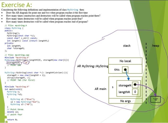 Solved Draw a memory diagram; AR (Activation Record) for | Chegg.com