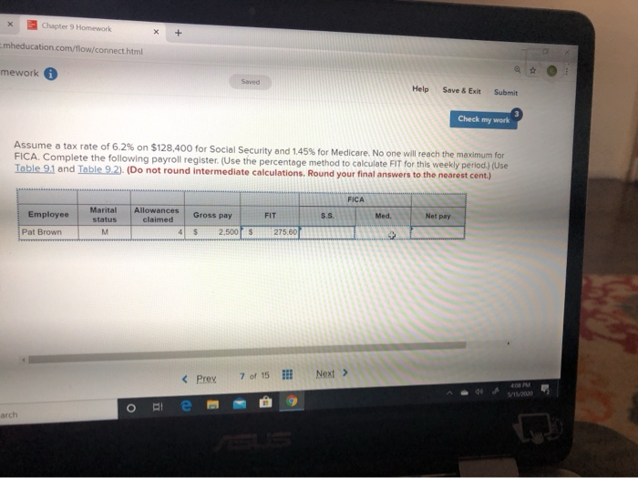 Solved Chapter 9 Homework mheducation.com/flow/connect.html | Chegg.com