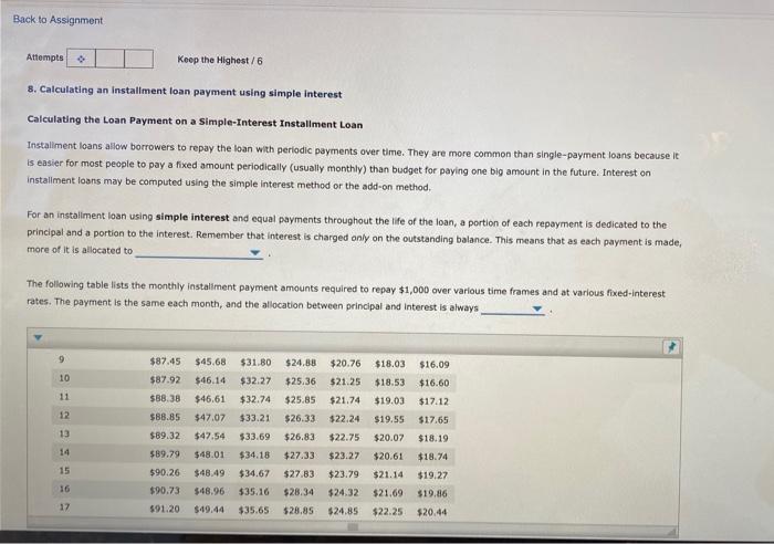Solved first blank options: reducing the principal/ the | Chegg.com